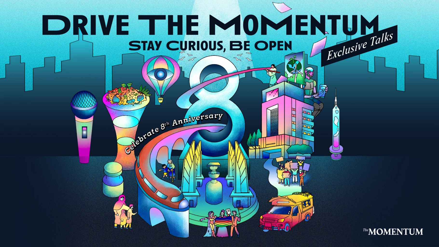 The Momentum ฉลองครบรอบ 8 ปี จัด Drive the Momentum: The Exclusive Talks เพื่อก้าวทันโลกไปพร้อมกัน