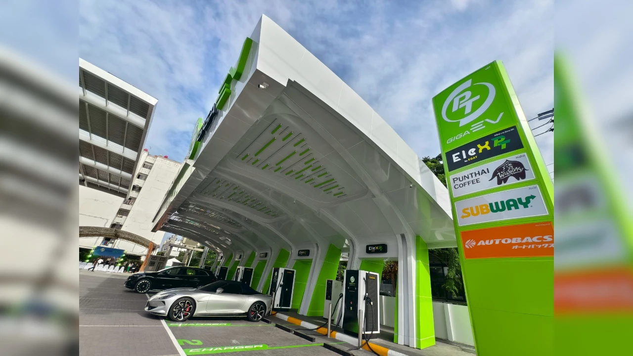 พีทีจี ทุ่มงบ 40 ลบ. เปิดตัว “PT GIGA EV” ผุดสถานีชาร์จรถไฟฟ้า 100% แห่งแรก